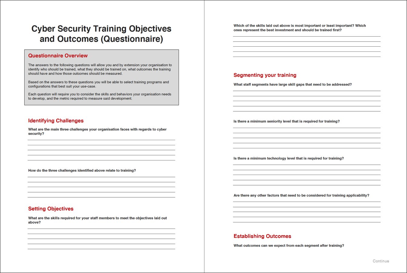 How to Define the Right Cyber Security Training Objectives and Outcomes